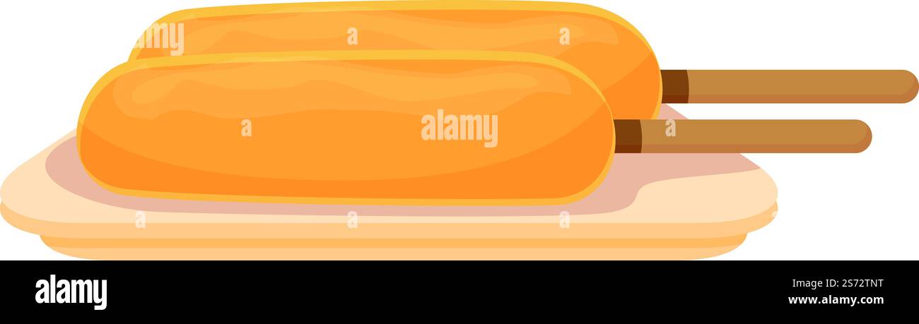 Orange popsicle icon cartoon vector. Australian food. Dish menu. Orange ...