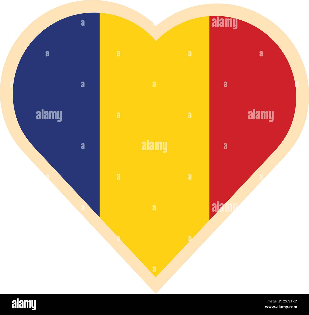 Romania heart flag icon cartoon vector. Romanian travel. Great union ...