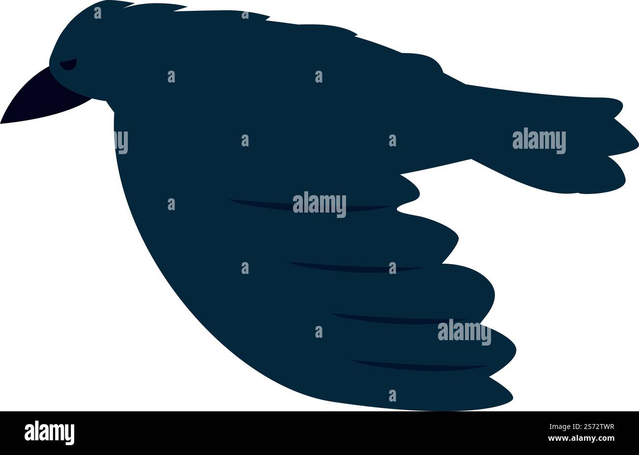 Raven icon cartoon vector. Crow bird. Flight bird. Raven icon cartoon ...