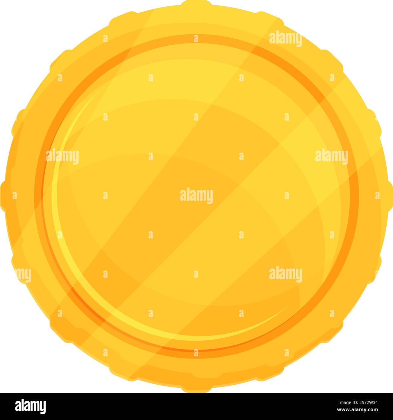 Gold coin icon cartoon vector. Golden stone. Miner treasure. Gold coin ...