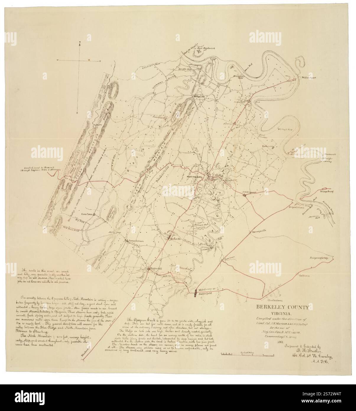 Berkeley County, Virginia 1861 by Macomb J. N. (John N.), Strother ...