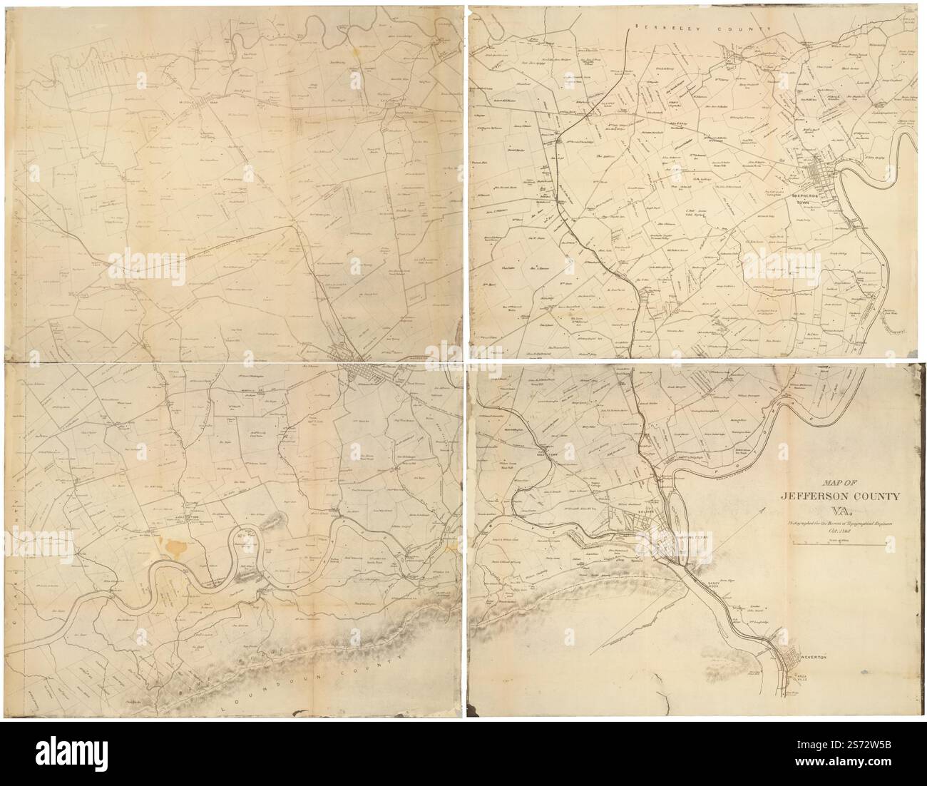 Map of Jefferson County, Va. photographed for the Bureau of ...