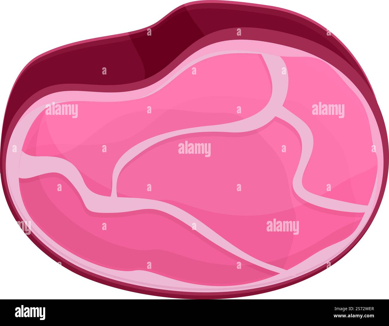 Cut protein meat icon cartoon vector. Food beef. Lamb fresh cooking ...