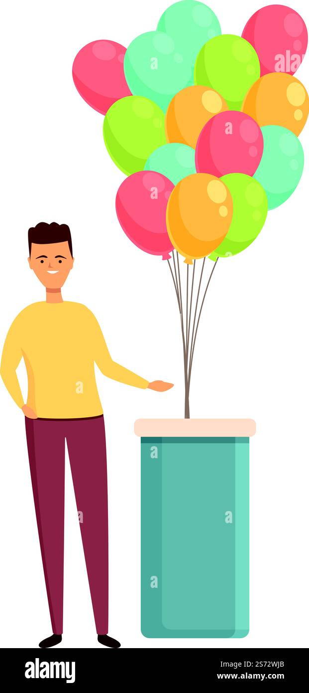 Indian balloon vendor Stock Vector Images - Alamy