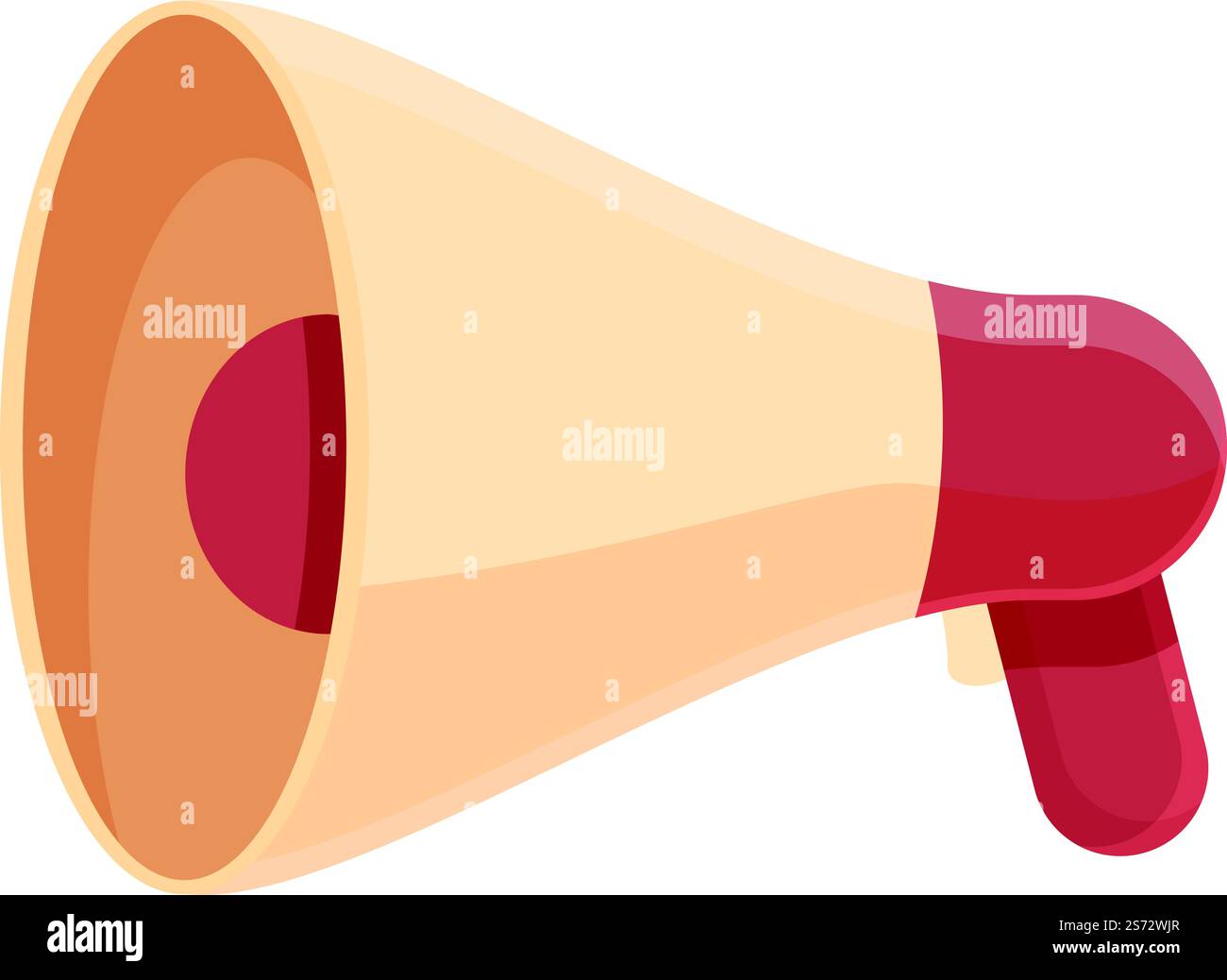 Lifeguard megaphone icon cartoon vector. Ocean water. Life safety ...
