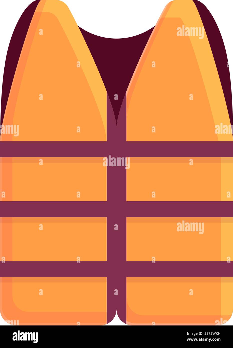 Lifeguard swim vest icon cartoon vector. Sea security. Life safety ...