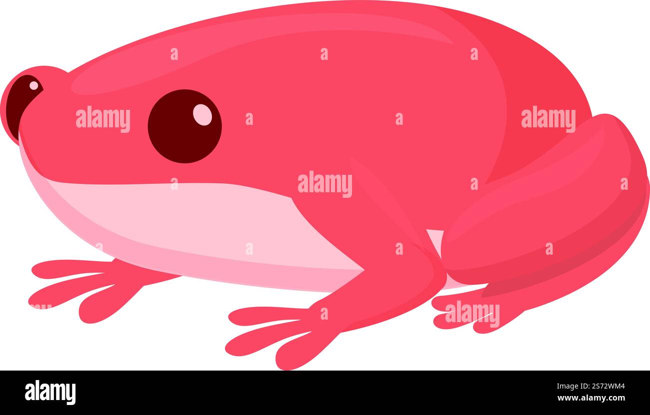 Red frog icon cartoon vector. Cute water character. Animal flower. Red ...