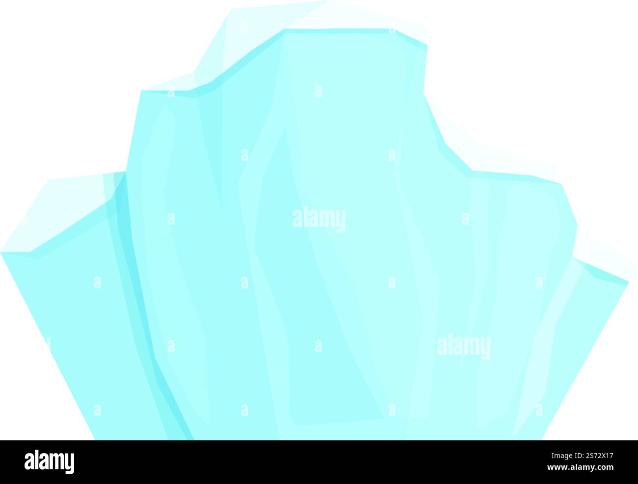 Underwater glacier icon cartoon vector. Ice berg. Freeze pole ...