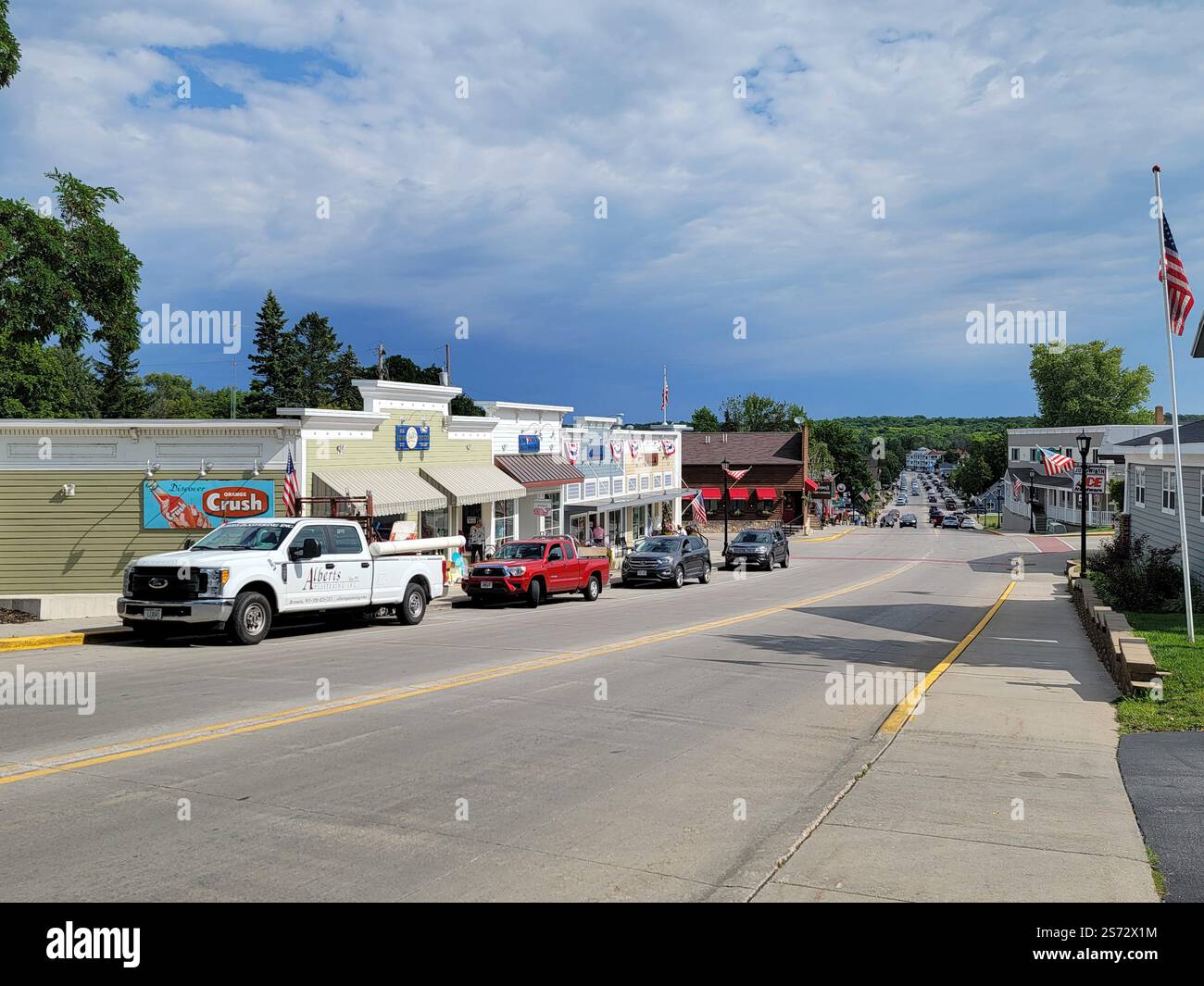 Main Street, Sister Bay, Door County, Wisconsin Stock Photo - Alamy
