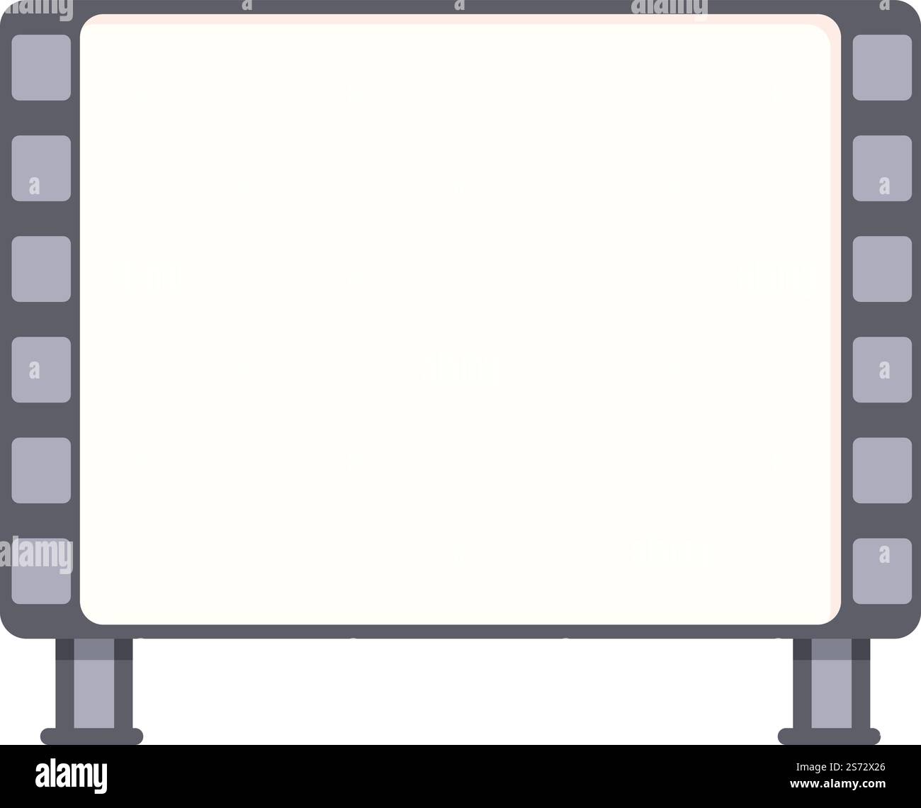 Cinema movie icon cartoon vector. Car screen drive. Auto air open ...