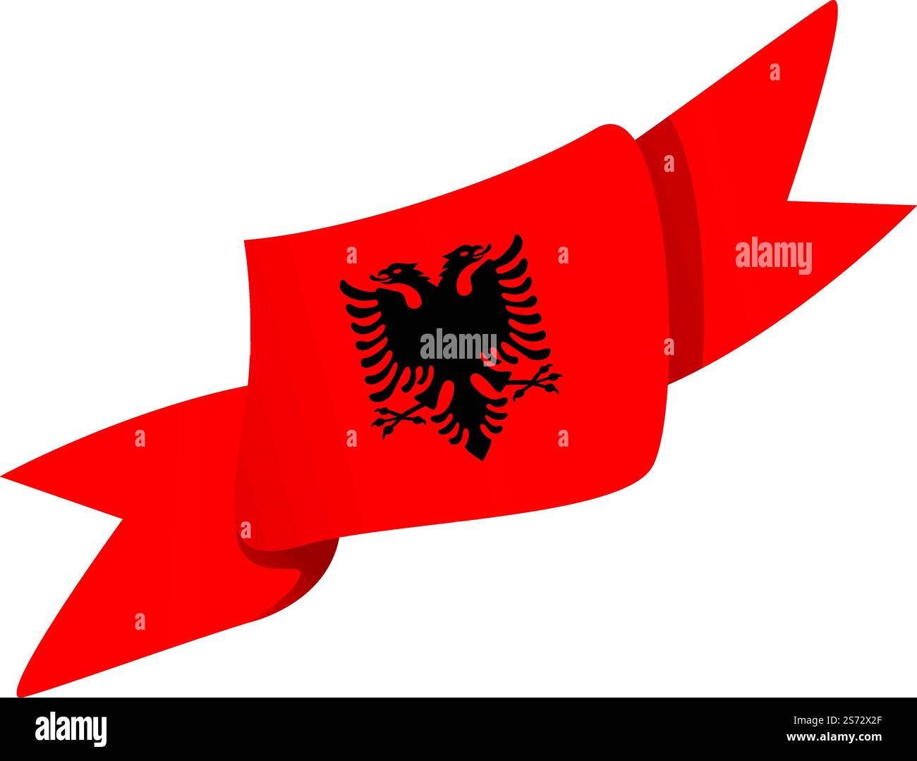 Albania ribbon icon cartoon vector. Flag map. Albanian traditional ...