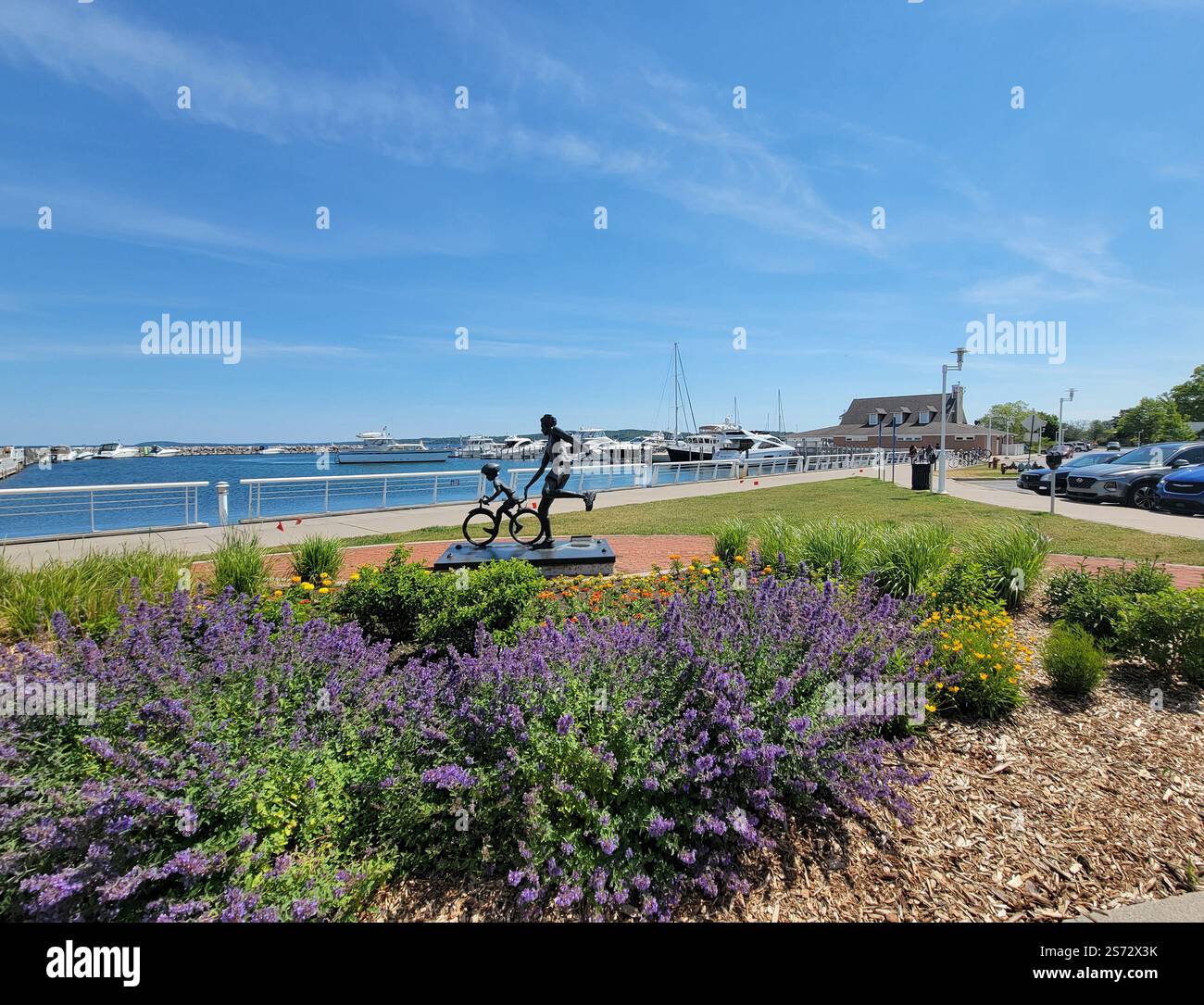 Traverse City waterfront park, Michigan Stock Photo - Alamy