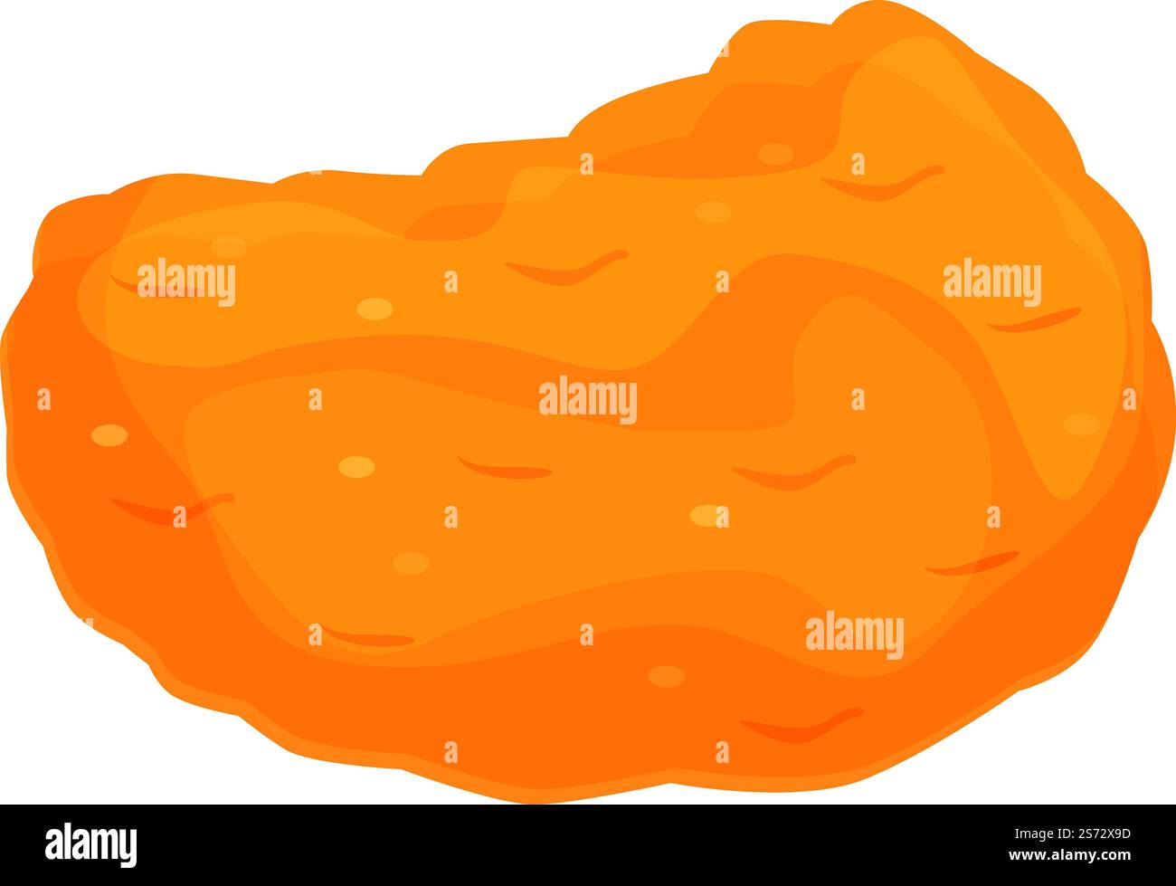 Crispy nugget icon cartoon vector. Fast food. Fried menu. Crispy nugget ...