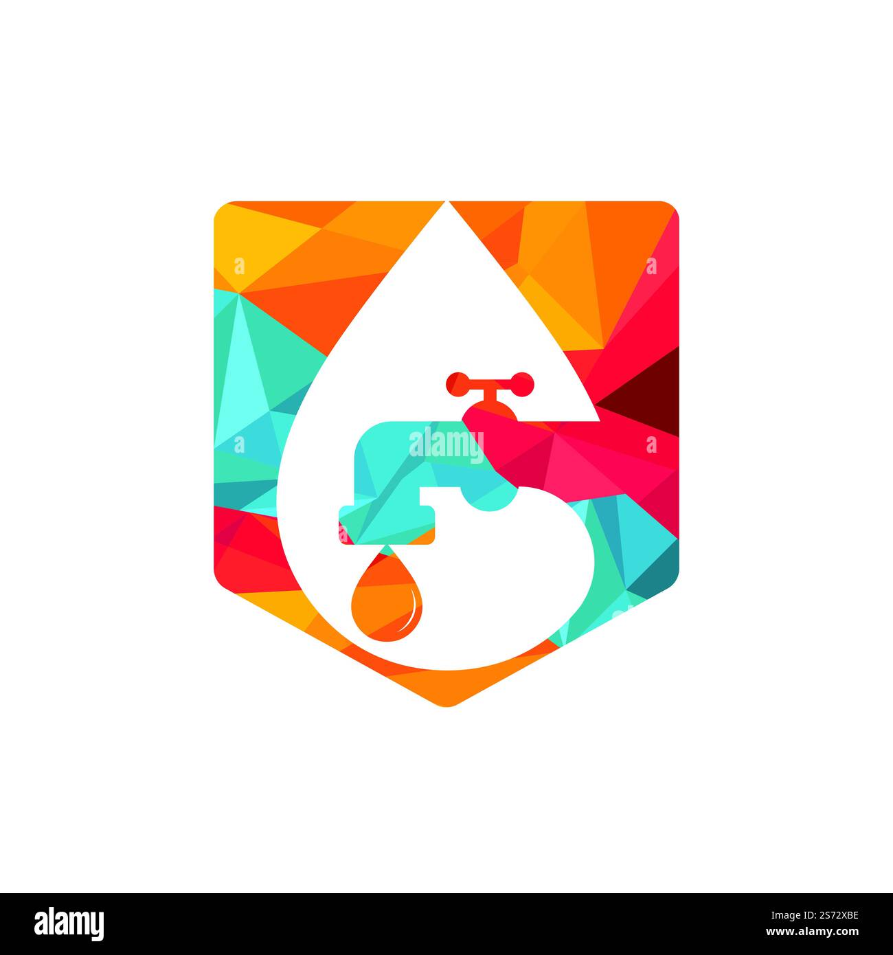 Plumbing vector logo design business template. Illustration of faucet ...