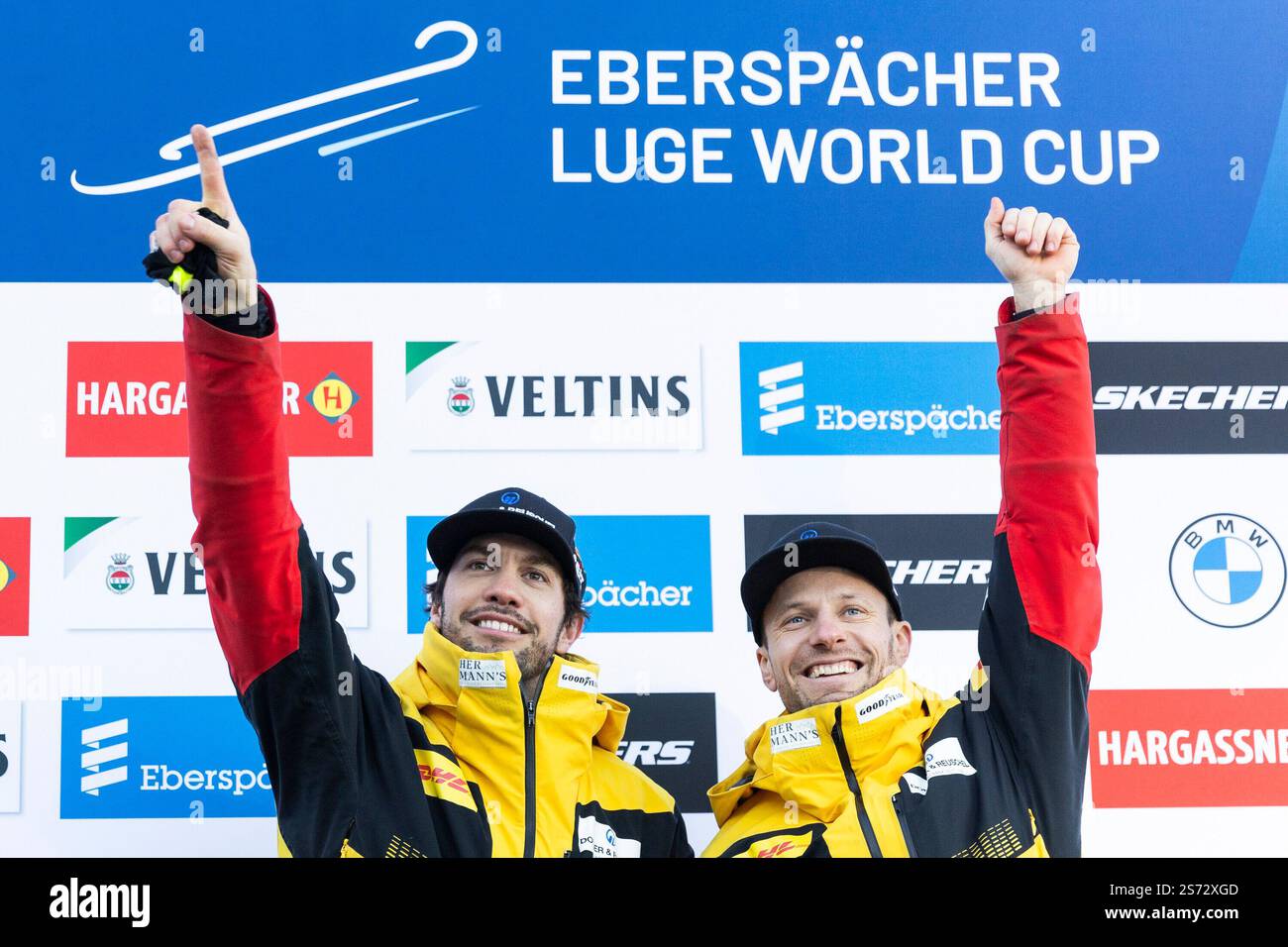 Winterberg, Deutschland. 18th Jan, 2025. Tobias Wendl und Tobias Arlt ...