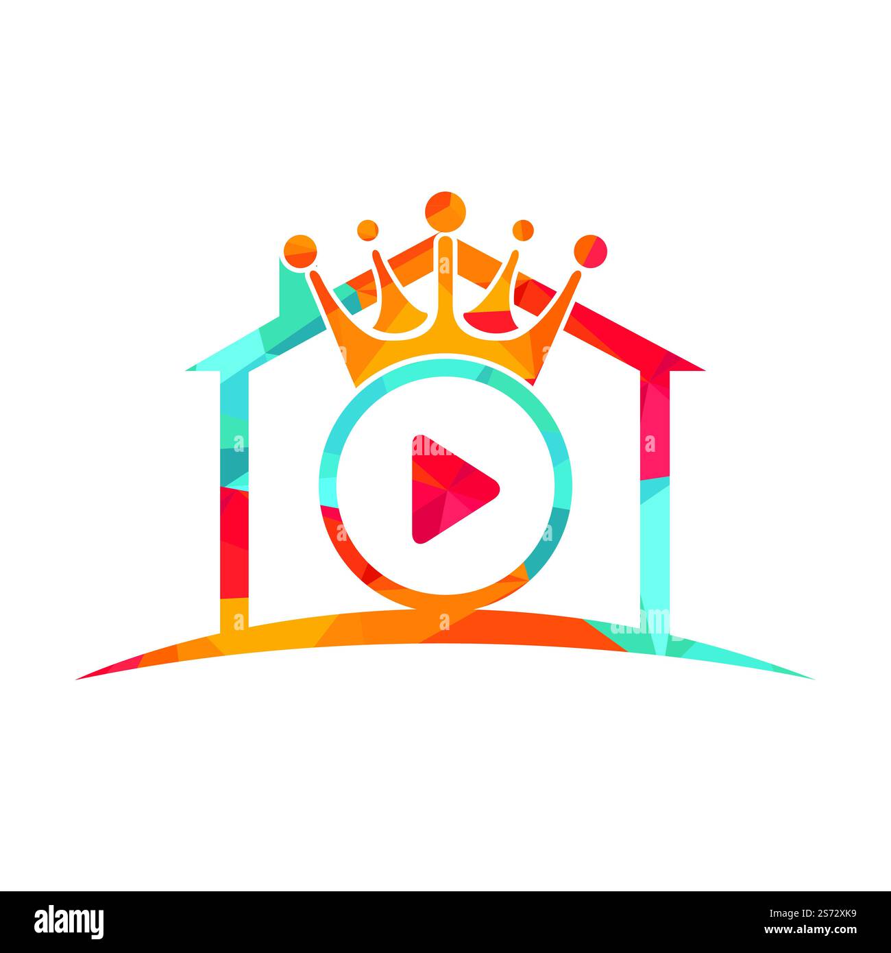 King Video vector logo design template. Royal film logo design vector ...