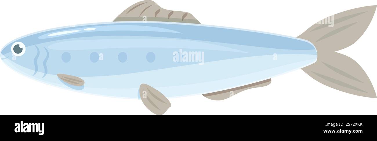 Pilchard sardine icon cartoon vector. Ocean seafood. Sea animal ...