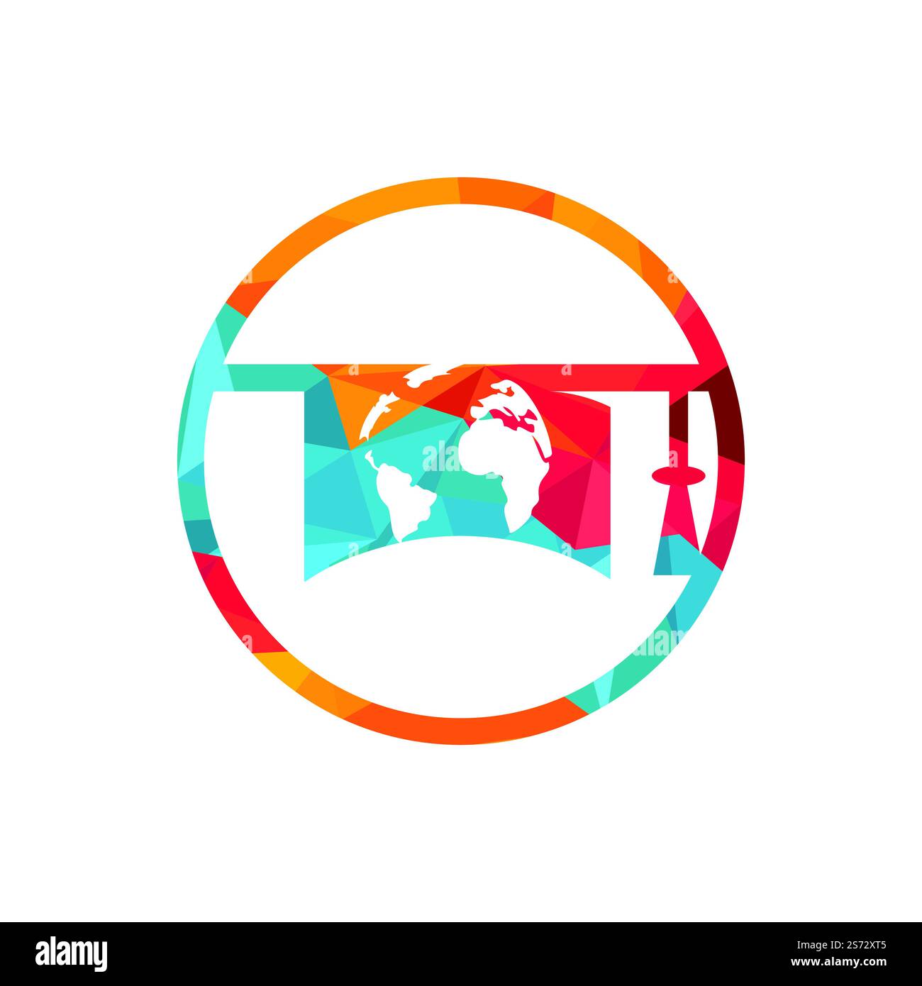 Study abroad vector logo design. Graduation cap and globe icon Stock Vector Image & Art - Alamy