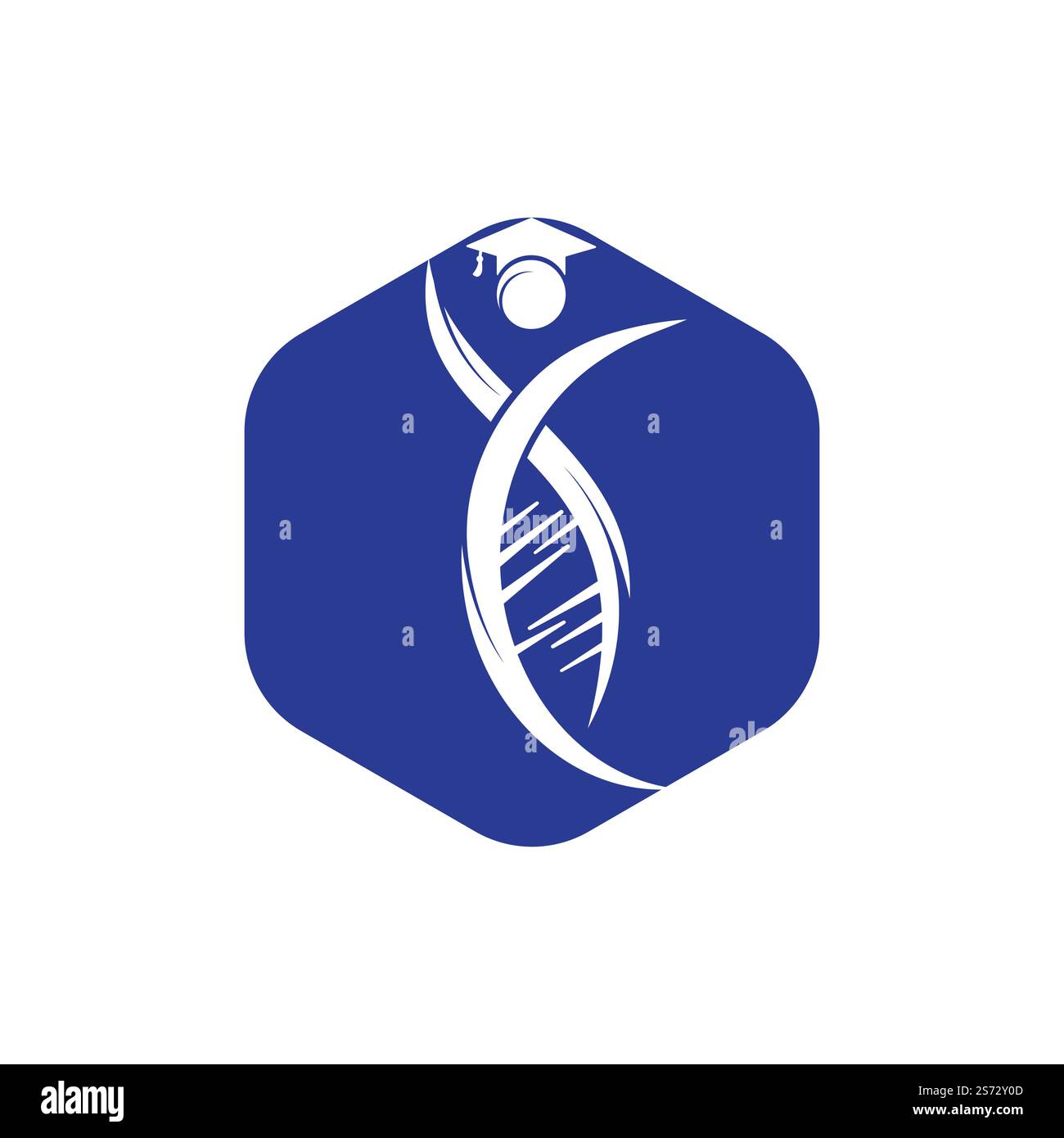 Student dna vector logo template. Genetic education vector logo design ...