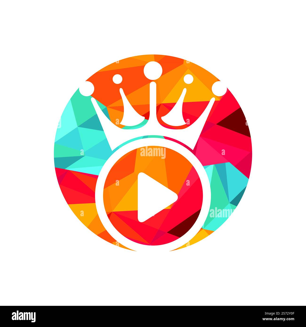 King Video vector logo design template. Royal film logo design vector ...