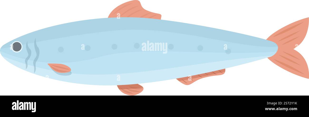 Pacific sardine icon cartoon vector. Fish seafood. Sea animal. Pacific ...
