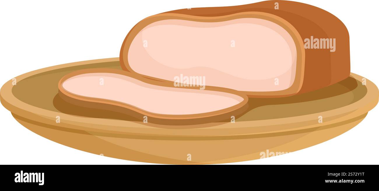 Slice meat icon cartoon vector. Japan food. Cuisine asian. Slice meat ...