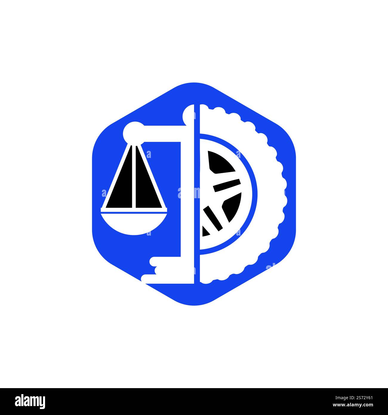 Transport law vector logo design template. Tire and balance icon design ...