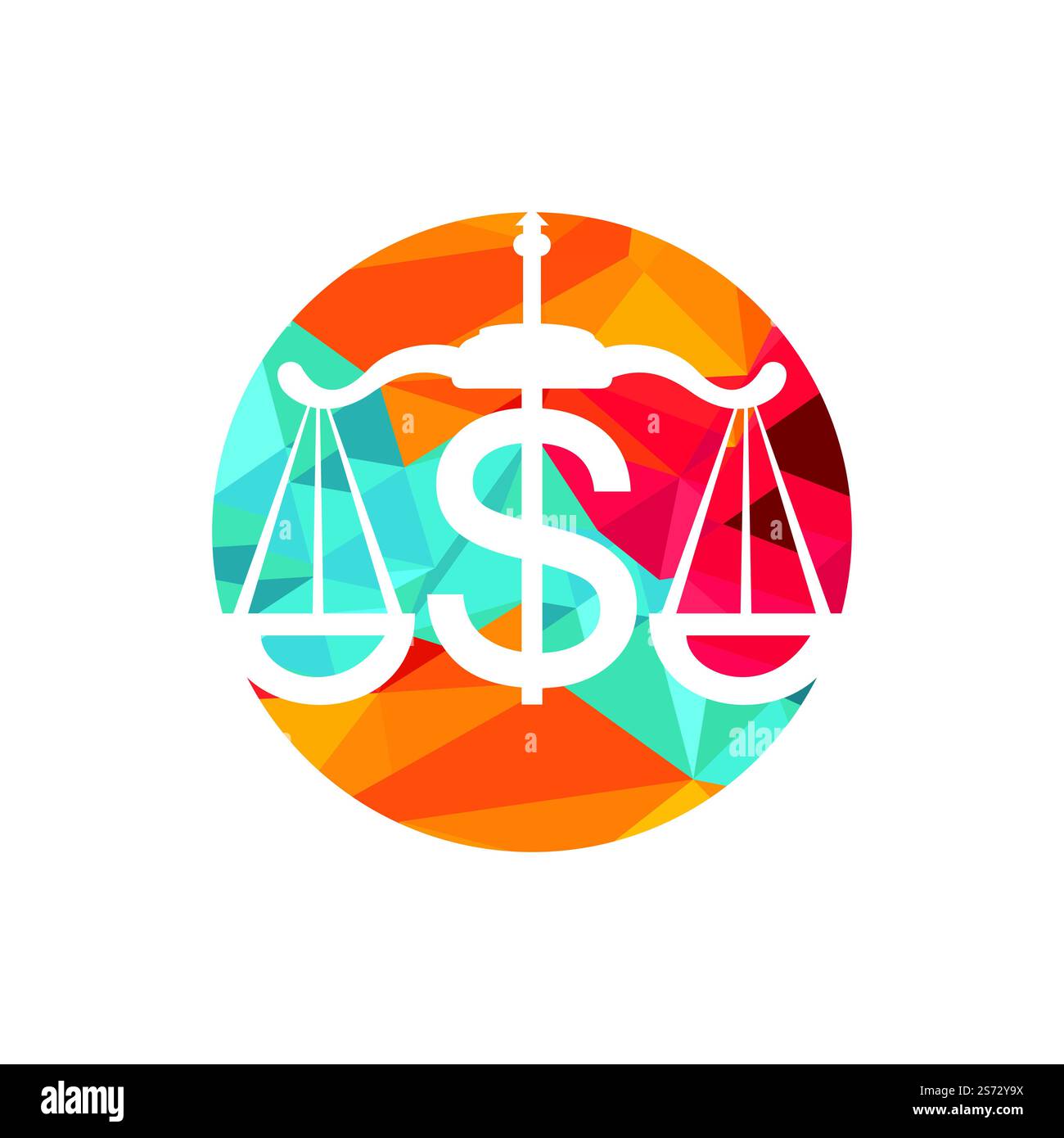 Money scale vector logo design. Dollar balance finance logo concept ...