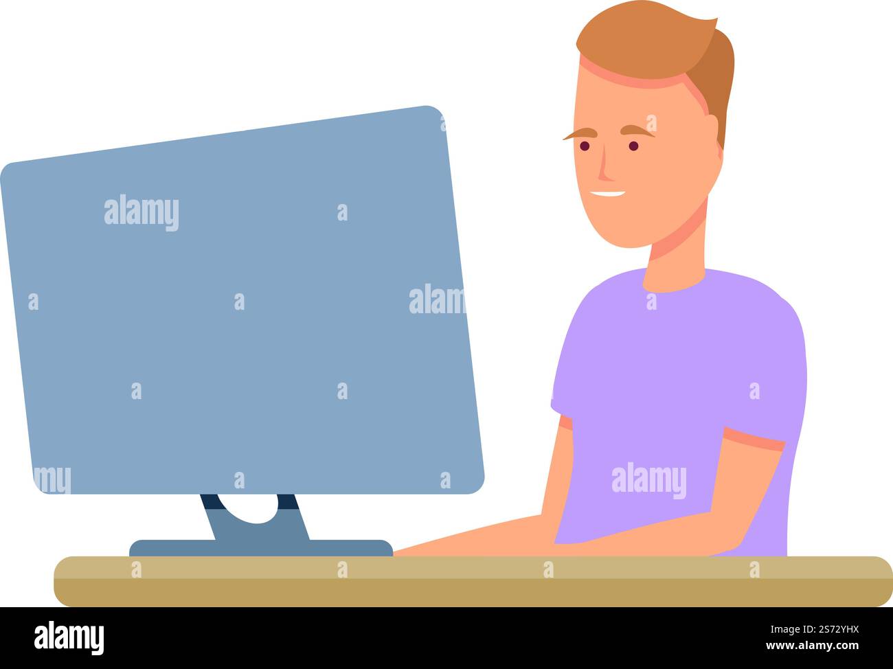 Online education icon cartoon vector. Internet school. Children learn ...