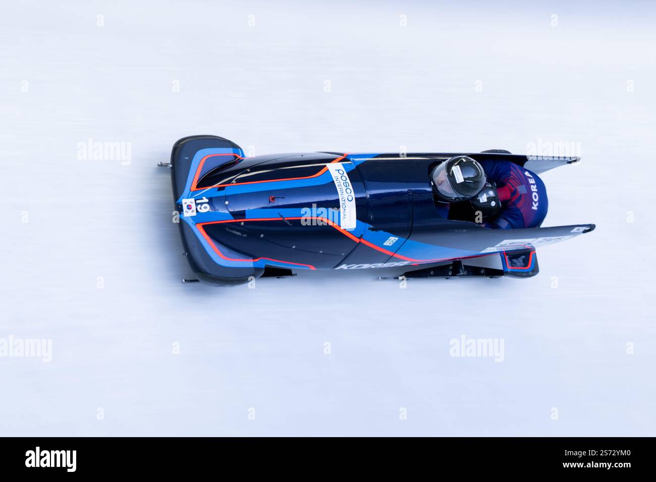 Jinsu Kim, Hyeonggeun Kim (Suedkorea), AUT, IBSF Bob Weltcup Innsbruck - Igls, Rennen Zweierbob ...