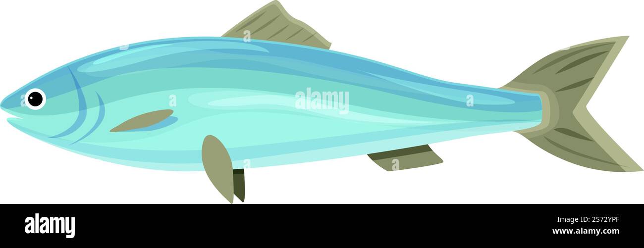 Sardine fish icon cartoon vector. Sea herring. Food animal. Sardine ...