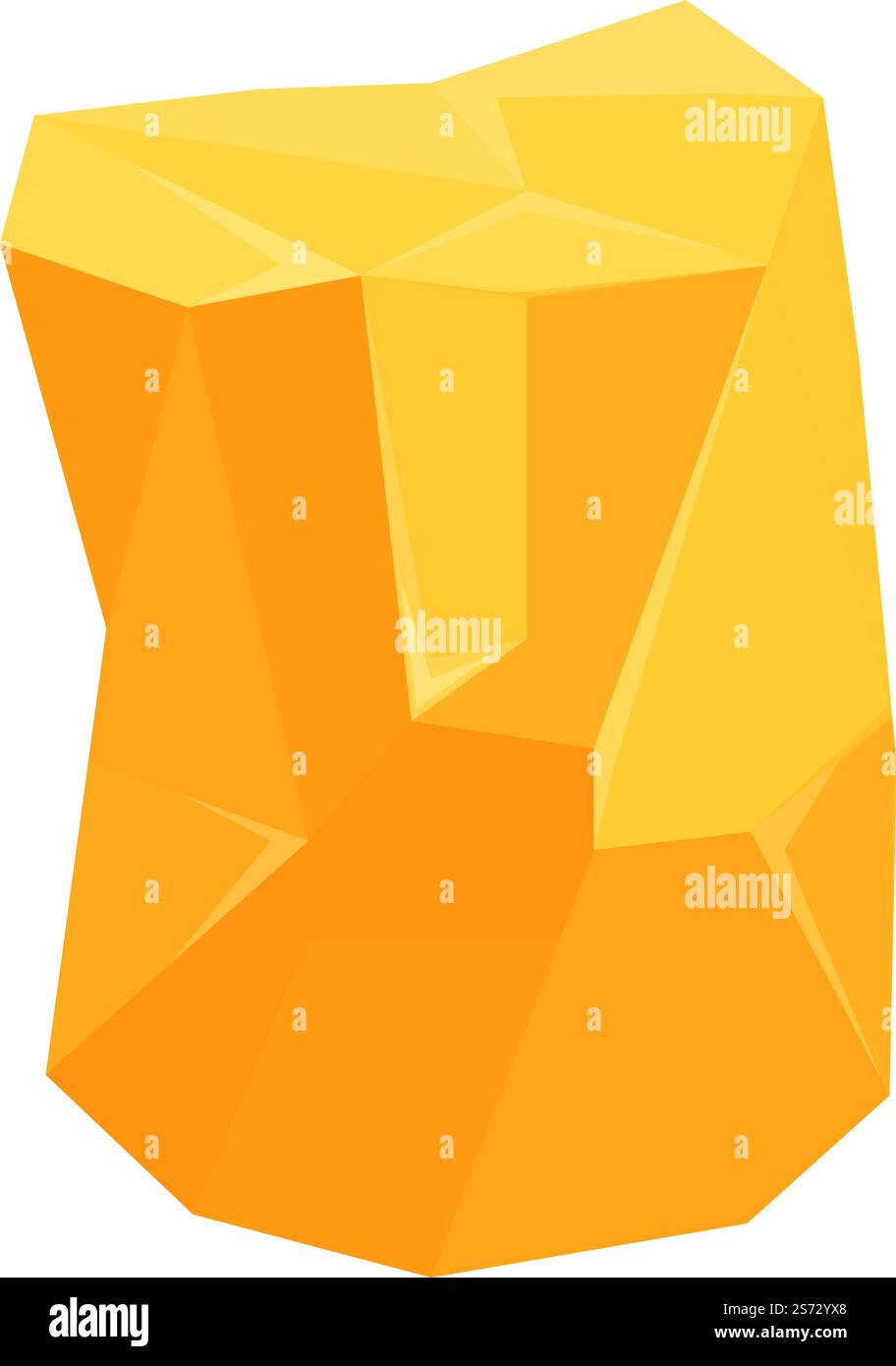 Treasure gold icon cartoon vector. Golden mine. Stone ore. Treasure ...