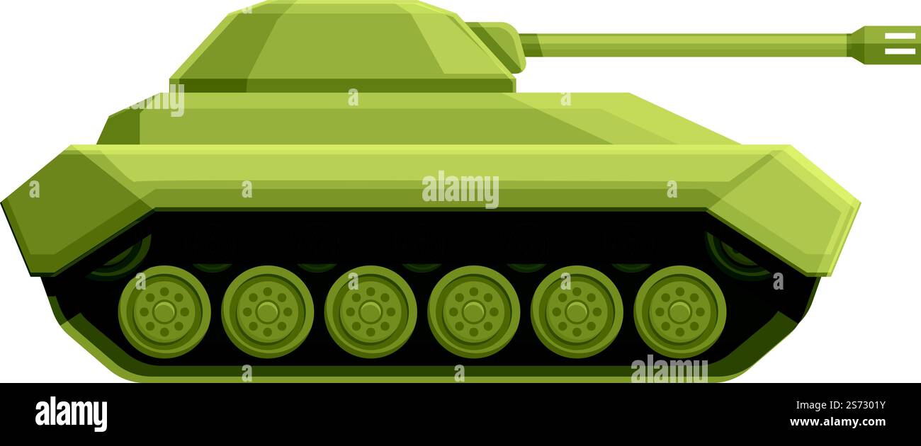 Steel tank icon cartoon vector. Military army. War gun. Steel tank icon ...