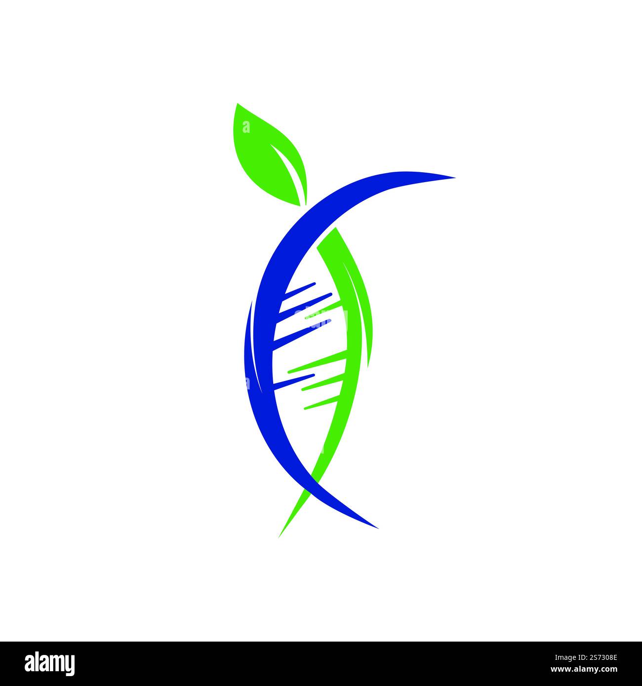 DNA tree vector logo design. DNA with green leaves vector logo design ...