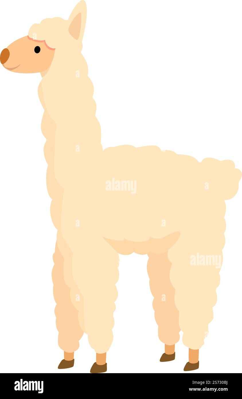 Lama icon cartoon vector. Cute alpaca. Cute peru. Lama icon cartoon ...