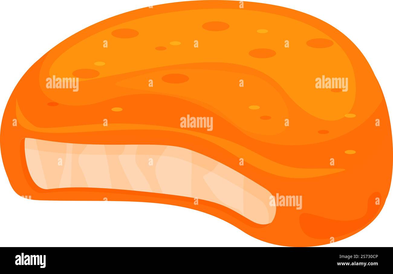 Bite nugget icon cartoon vector. Fast food. Hot lunch. Bite nugget icon ...