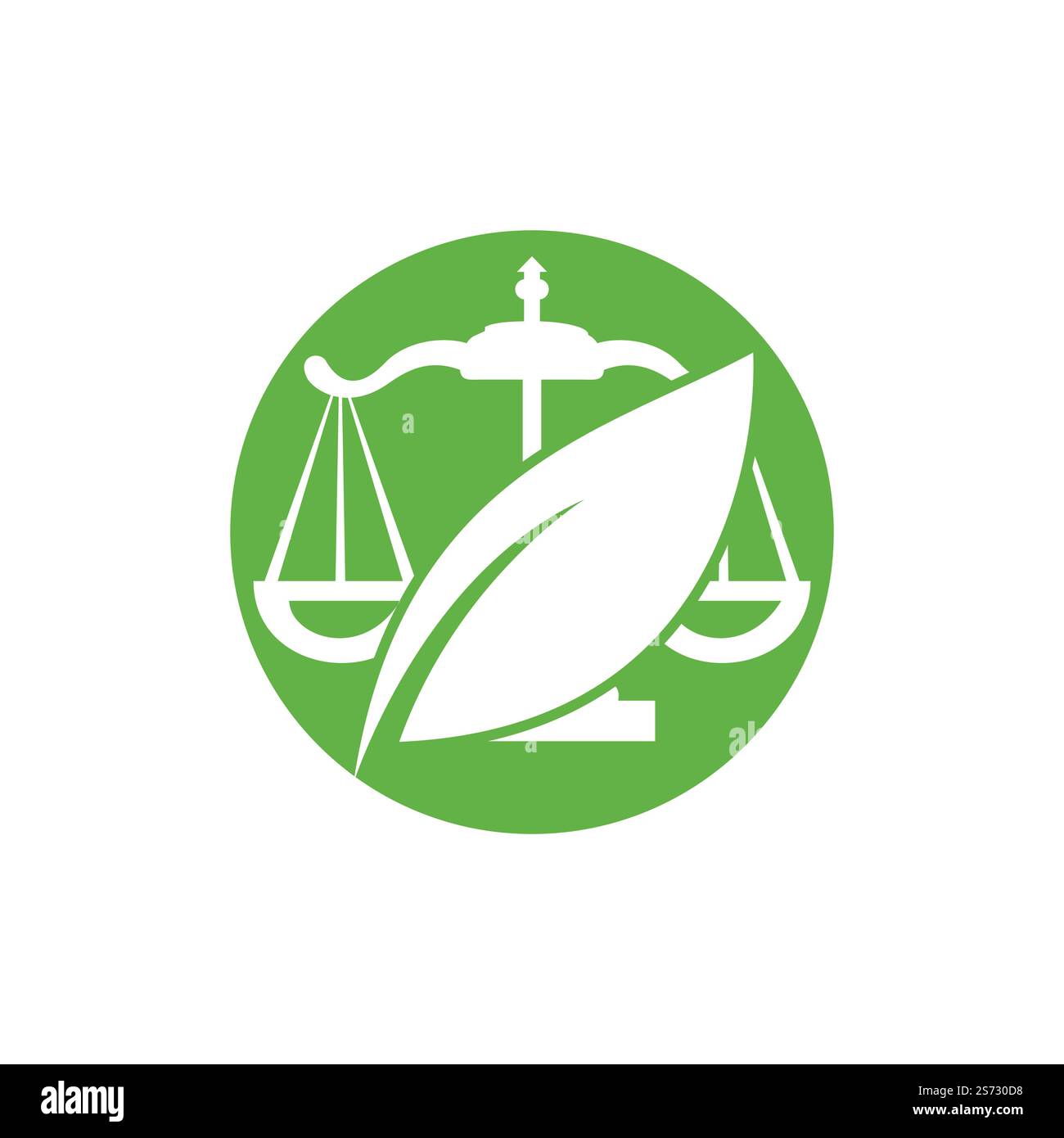 Nature Law Firm Logo design template. Green Scales logo concept Stock ...