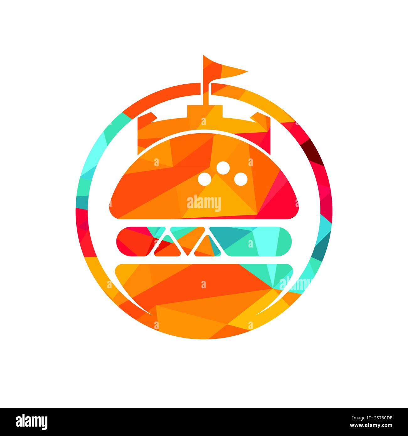 Burger castle vector logo design. Fort burgher logo design Stock Vector ...