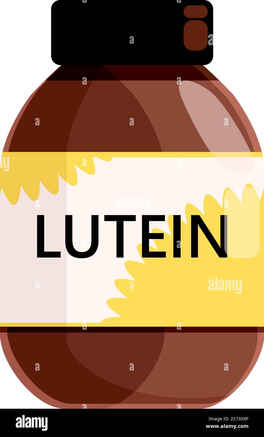 Lutein care icon cartoon vector. Diet food. Vitamin dietary. Lutein ...