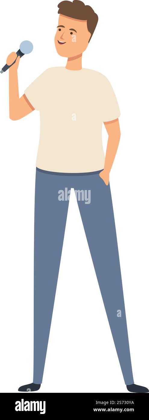 Street singer icon cartoon vector. Music people. Rock group. Street ...