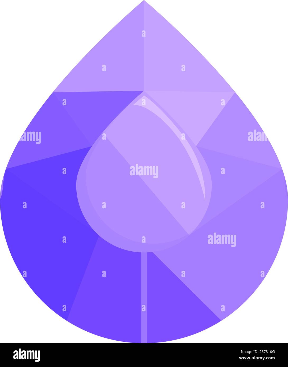 Gem shape icon cartoon vector. Crystal stone. Facet star. Gem shape ...