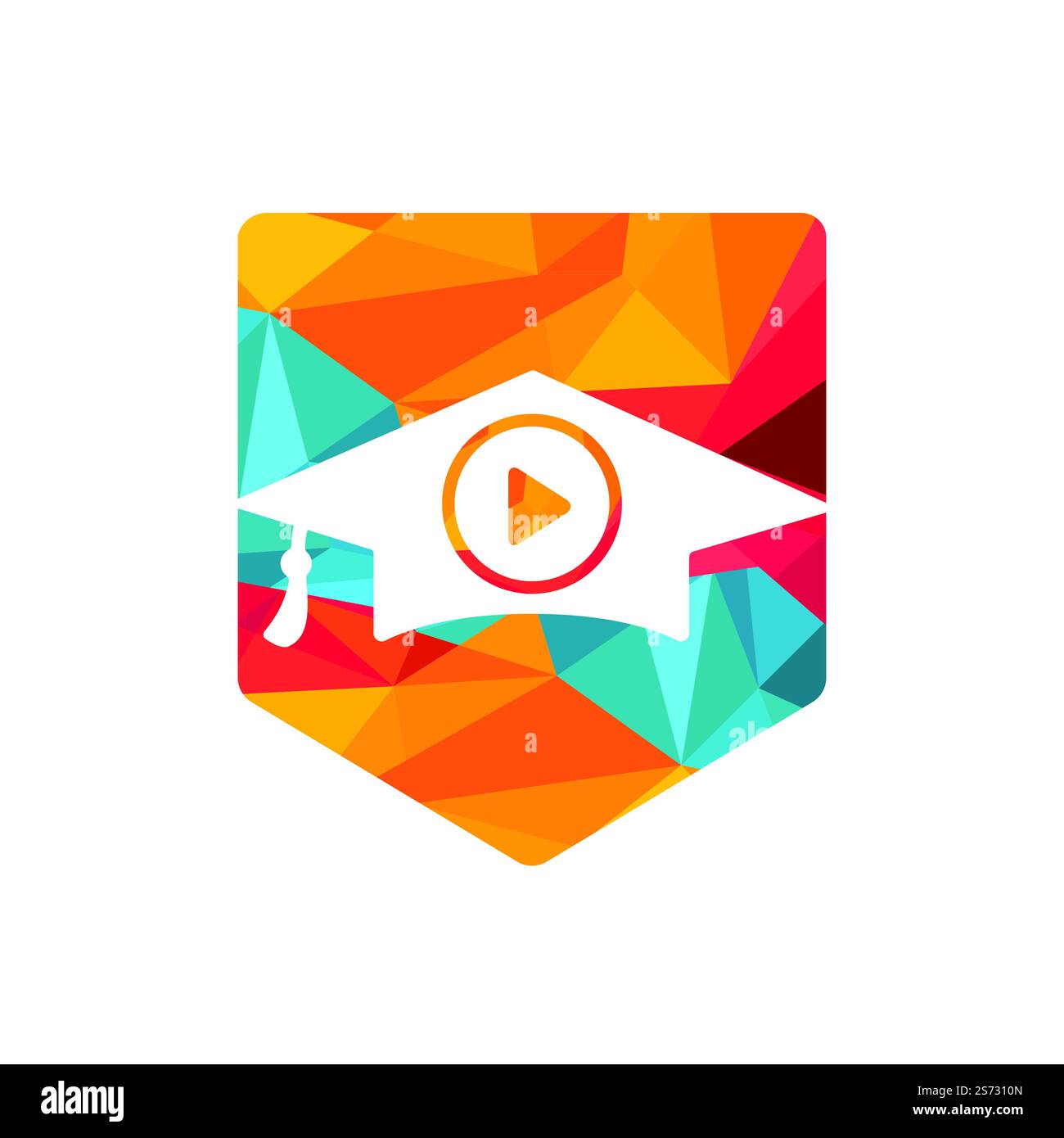 Video learning education vector logo design template. Media education ...