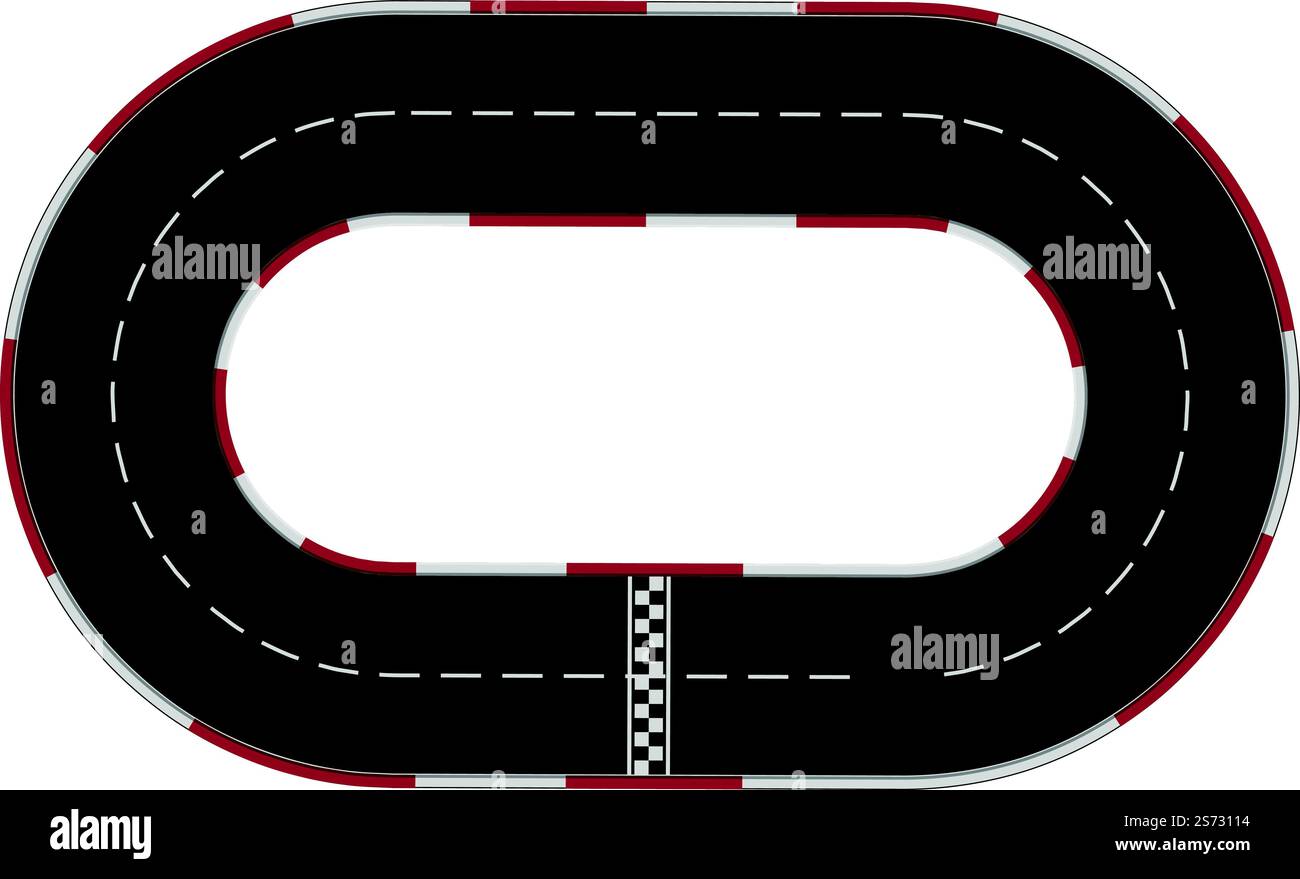 Race track icon cartoon vector. Circuit road. Formula circuit. Race ...