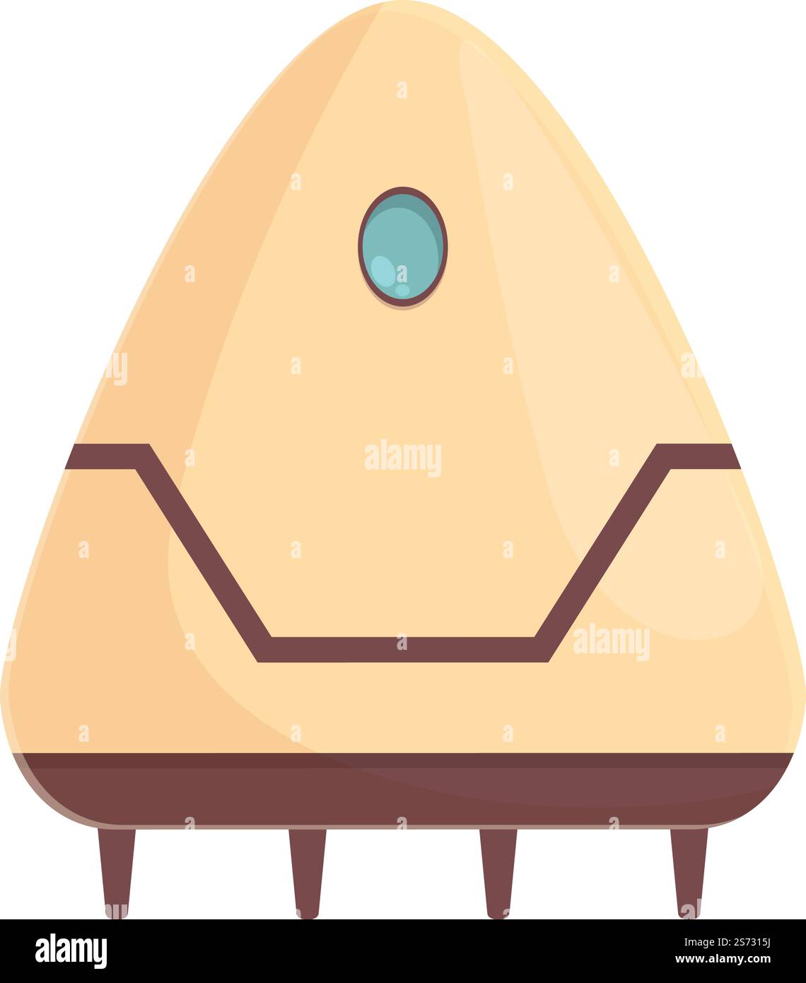 Space rocket icon cartoon vector. Planet base. Alien colonization ...