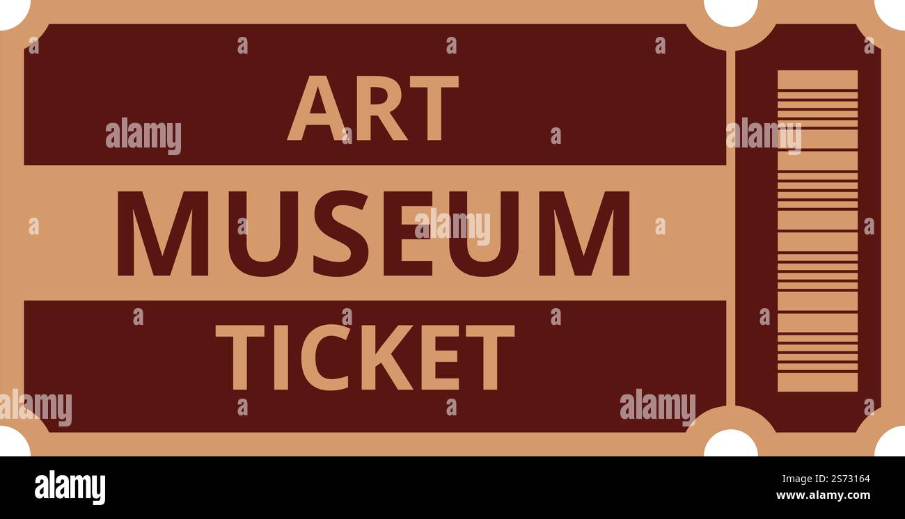 Festival ticket icon cartoon vector. Museum pass. Retro entry. Festival ...