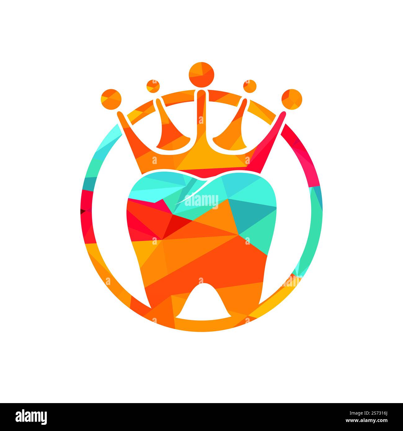 Dental king vector logo design. Tooth and crown icon design Stock ...