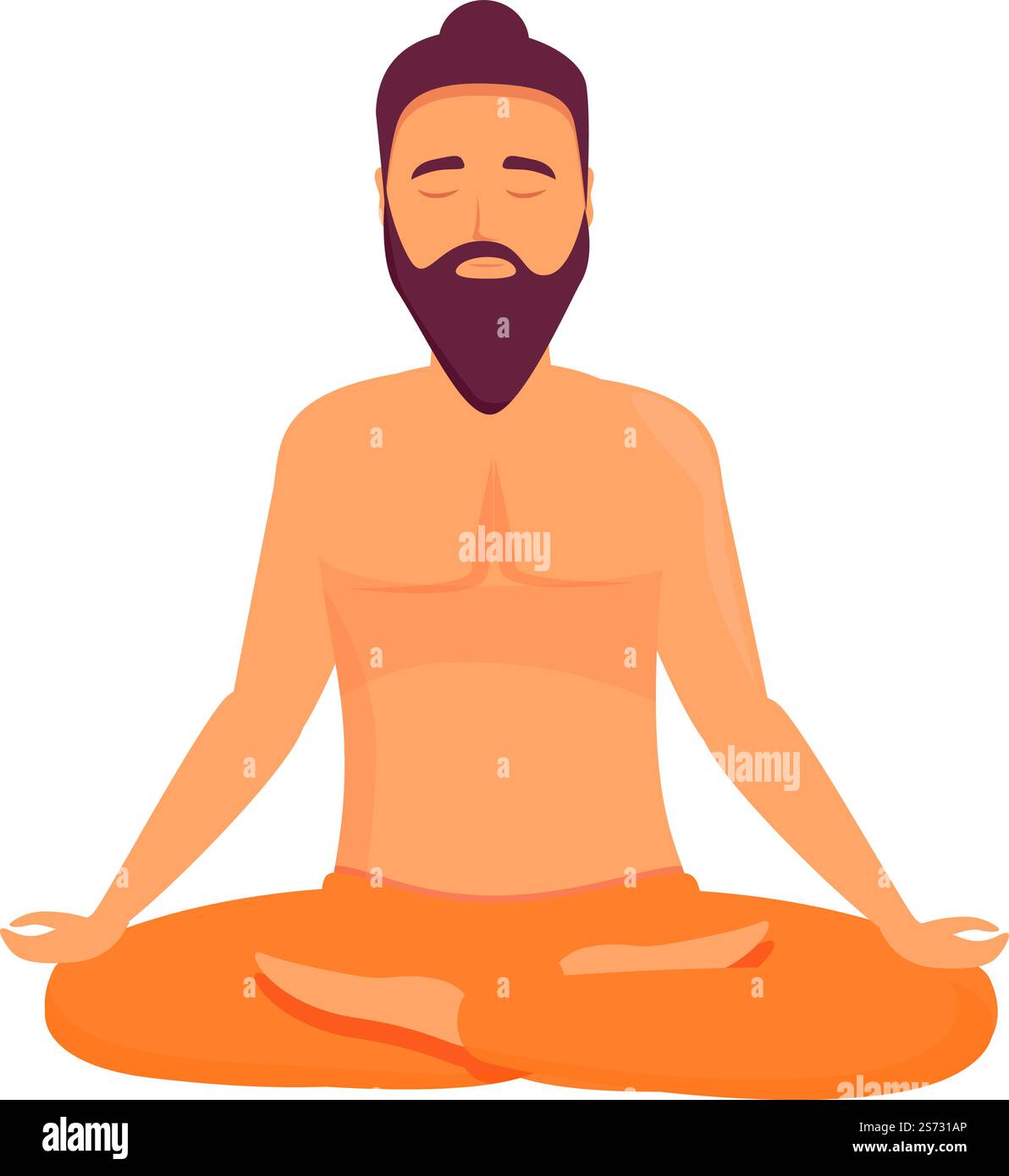 Indian man icon cartoon vector. Yoga pose. Calm male. Indian man icon ... Indian man icon cartoon vector. Yoga pose. Calm male. Indian man icon ...