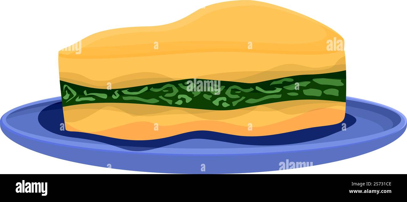 Pie cake icon cartoon vector. Food menu. Dish potato. Pie cake icon ...