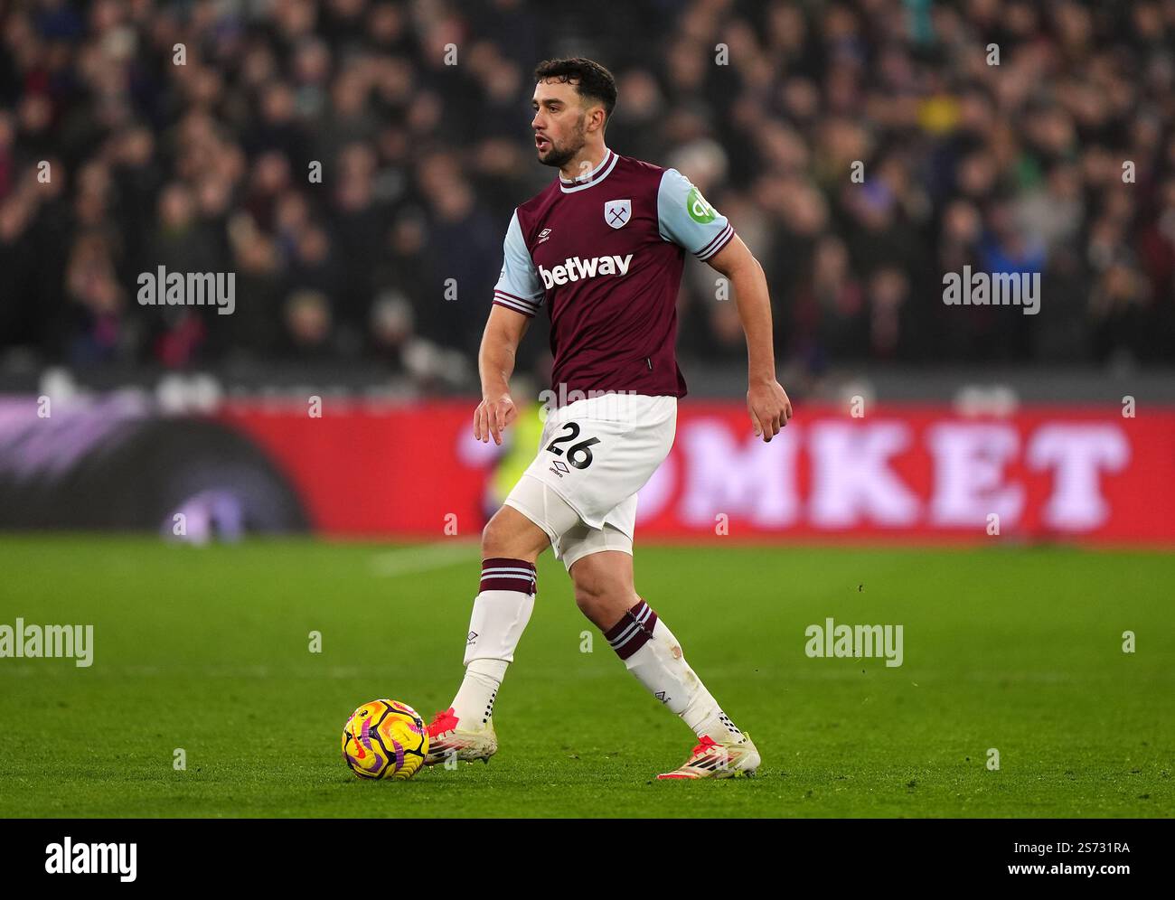 West Ham United's Max Kilman during the Premier League match at the ...