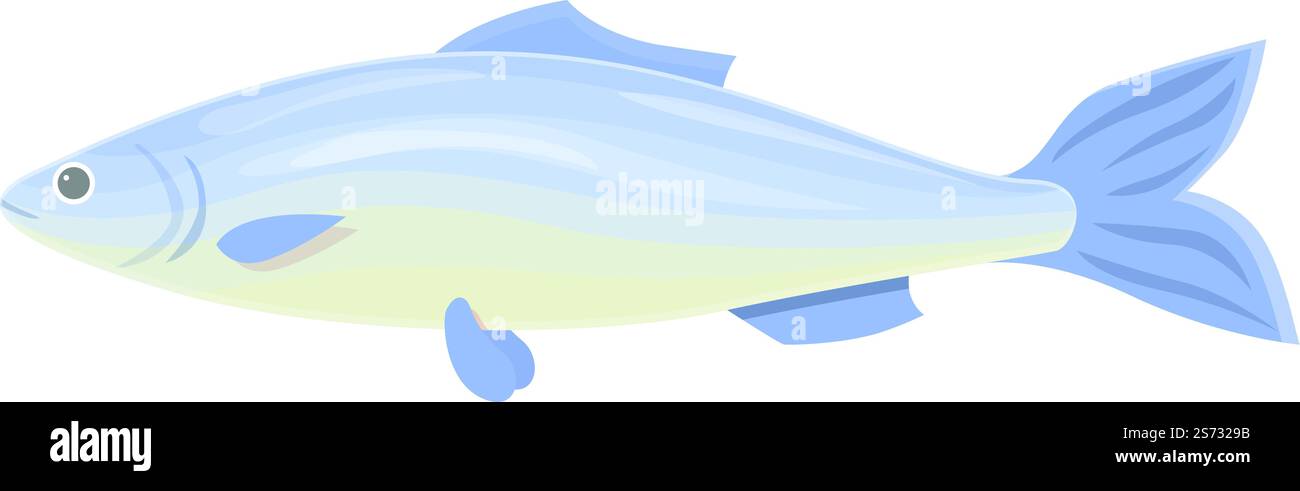 Raw fish icon cartoon vector. Animal food. Aquatic product. Raw fish ...